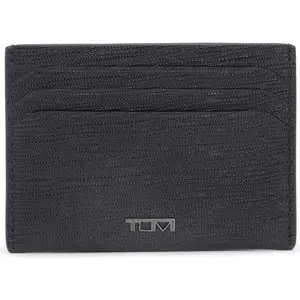 Tumi Nassau Slim Leather Card Case - Black Embossed