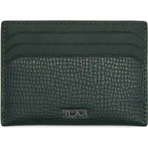 Tumi Nassau Slim Leather Card Case - Deep Pine Textured Smooth