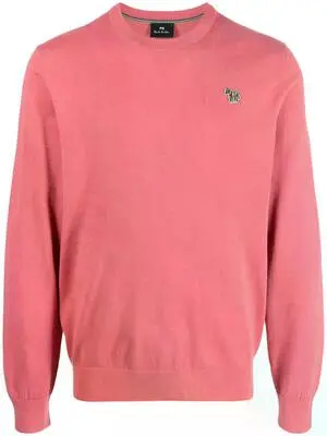 Paul Smith Logo-embroidered Cotton Sweatshirt - Pink