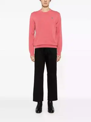 Paul Smith Logo-embroidered Cotton Sweatshirt - Pink