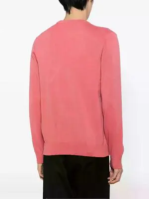 Paul Smith Logo-embroidered Cotton Sweatshirt - Pink