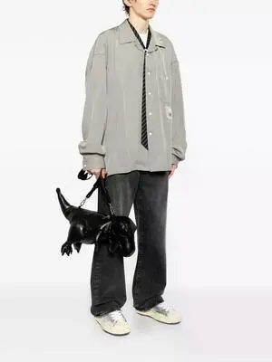 Mihara Yasuhiro Dolls Dinosaur Shoulder Bag - Black