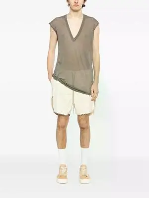 Rick Owens V-neck Vest - Brown