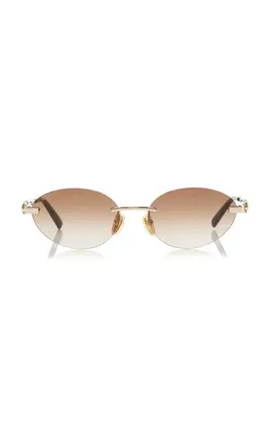 Gucci Round Frame Sunglasses - Brown