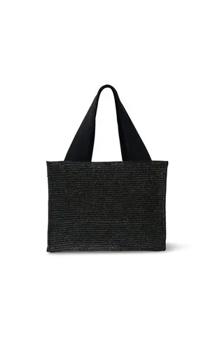 THE ROW Loretta Raffia Tote - Black