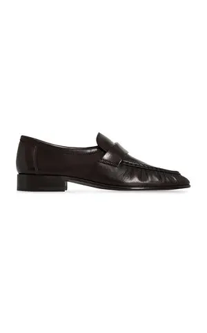 THE ROW Nappa Leather Loafer - Brown