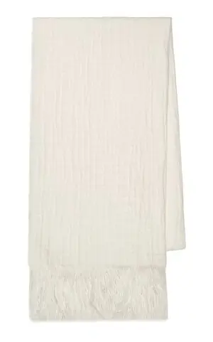 THE ROW Kastel Linen Scarf - White