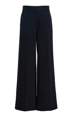 THE ROW Dender Wool Pants - Navy