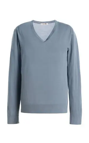 THE ROW Naius Wool Top - Blue