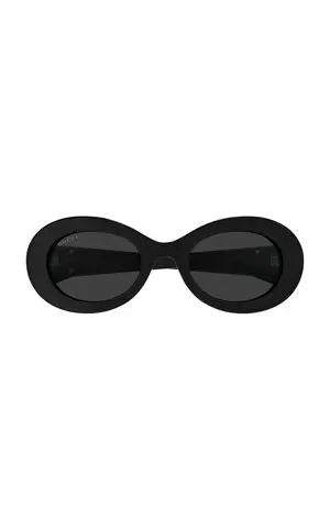 Gucci Round-frame Acetate Sunglasses - Black