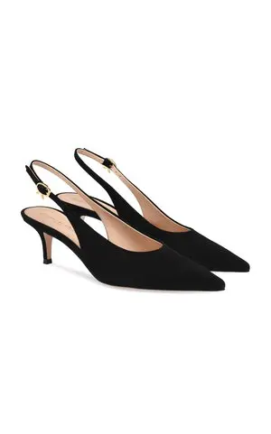 GIANVITO ROSSI Robbie Suede Slingback Pumps