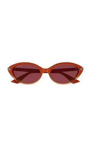 Gucci Cat-eye Acetate Sunglasses - Orange