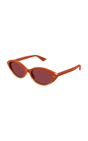 Gucci Cat-eye Acetate Sunglasses - Orange