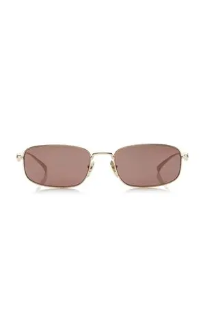 Gucci Square-frame Metal Sunglasses - Brown