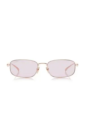 Gucci Square-frame Metal Sunglasses - Gold