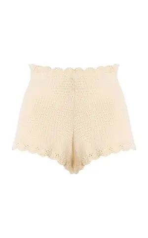 Posse Dylan Crocheted Shorts - Ivory