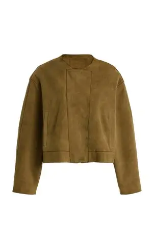 SLOAN Suede Bomber Jacket