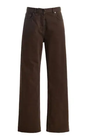THE ROW Finbar Garment-dyed Jeans - Brown