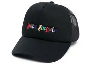 Palm Angels Rainbow Logo Baseball Cap - Black