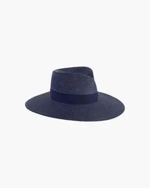 Eric Javits Daphne Fedora Hat - Navy