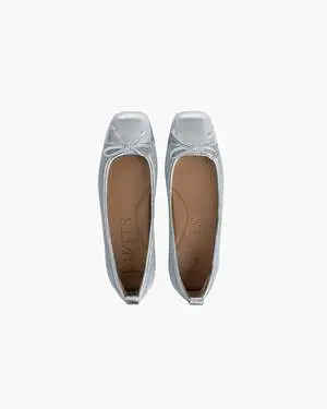 Eric Javits Parris Ballet Flat - Silver