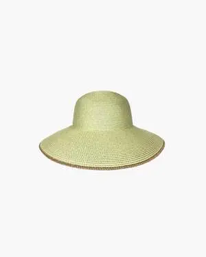 Eric Javits Hampton Squishee Straw Hat - Celery/gold