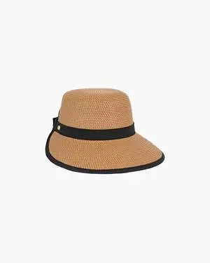 Eric Javits Sunbust Visor - Natural/black