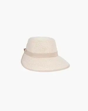 Eric Javits Sunbust Visor - White Mix