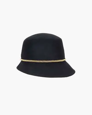 Eric Javits Chain Cloche Hat - Black