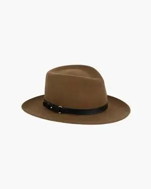 Eric Javits Hand-Blocked Super Felt Fedora Tabac