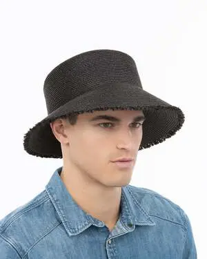 Eric Javits Squishee Raffia Bucket Hat - Natural