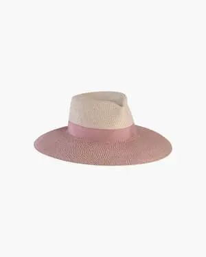 Eric Javits Lady Daphne Two-tone Fedora Hat - Cream/blush