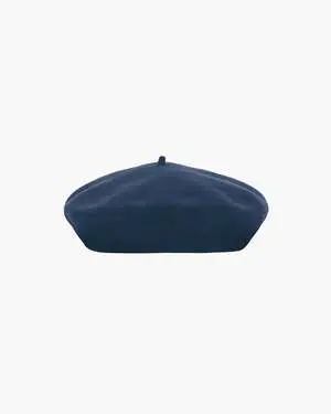 Eric Javits Wool Beret Navy