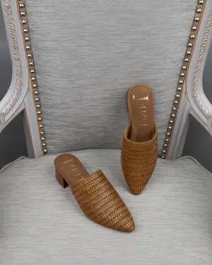 Eric Javits Aura Mule - Saddle
