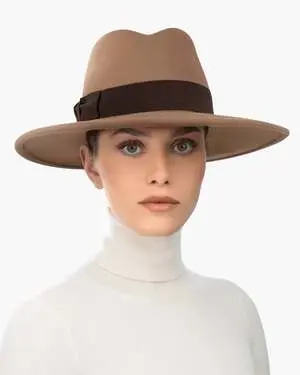 Eric Javits Wool Felt Fedora Hat - Chestnut