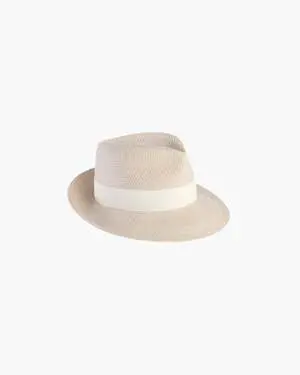 Eric Javits Squishee Classic Fedora Straw Hat - Originalcream
