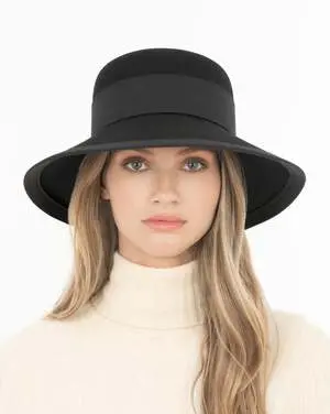 Eric Javits Diva D'hiver Felt Hat - Black