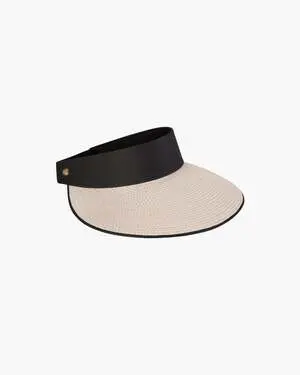 Eric Javits Champ II Visor Cream/black