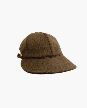 Eric Javits Wool Cloche Hat With Ponytail Opening - Brown