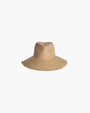 Eric Javits Squishee Packable Straw Fedora Hat Bark