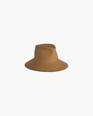 Eric Javits Squishee Straw Fedora Hat - Honey