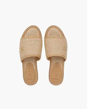 Eric Javits Squishee Raffia Slide Sandal