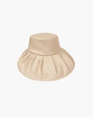 Eric Javits Straw Sun Hat With Upf 50+ Protection - Sand