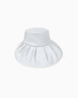 Eric Javits Straw Sun Hat With Upf 50+ Protection - White