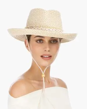 Eric Javits Tucson Sun Hat - White Mix