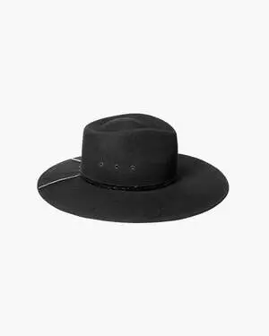 Eric Javits Jade Wool Felt Fedora Hat - Black