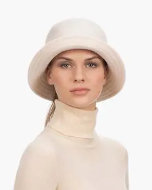 Eric Javits Wool Bucket Hat - Soft Cream