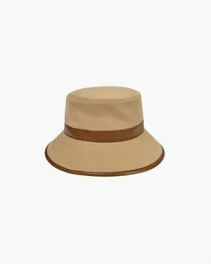 Eric Javits Petra Rain Bucket Hat - Tan Saddle