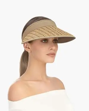 Eric Javits Raffia Straw Visor