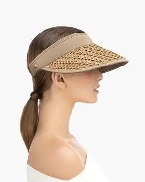 Eric Javits Raffia Straw Visor